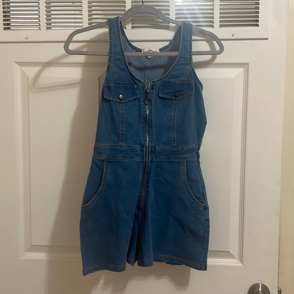 Derek Heart | Pants & Jumpsuits | Derek Heart Denim Romper | Poshmark
